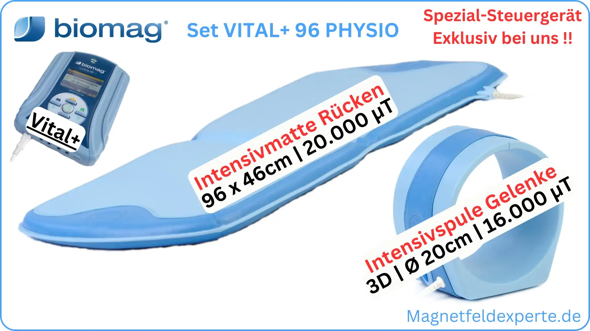 Biomag Set VITAL+ 96 PHYSIO - Biomag-Shop | beste Magnetfeldtherapie ...